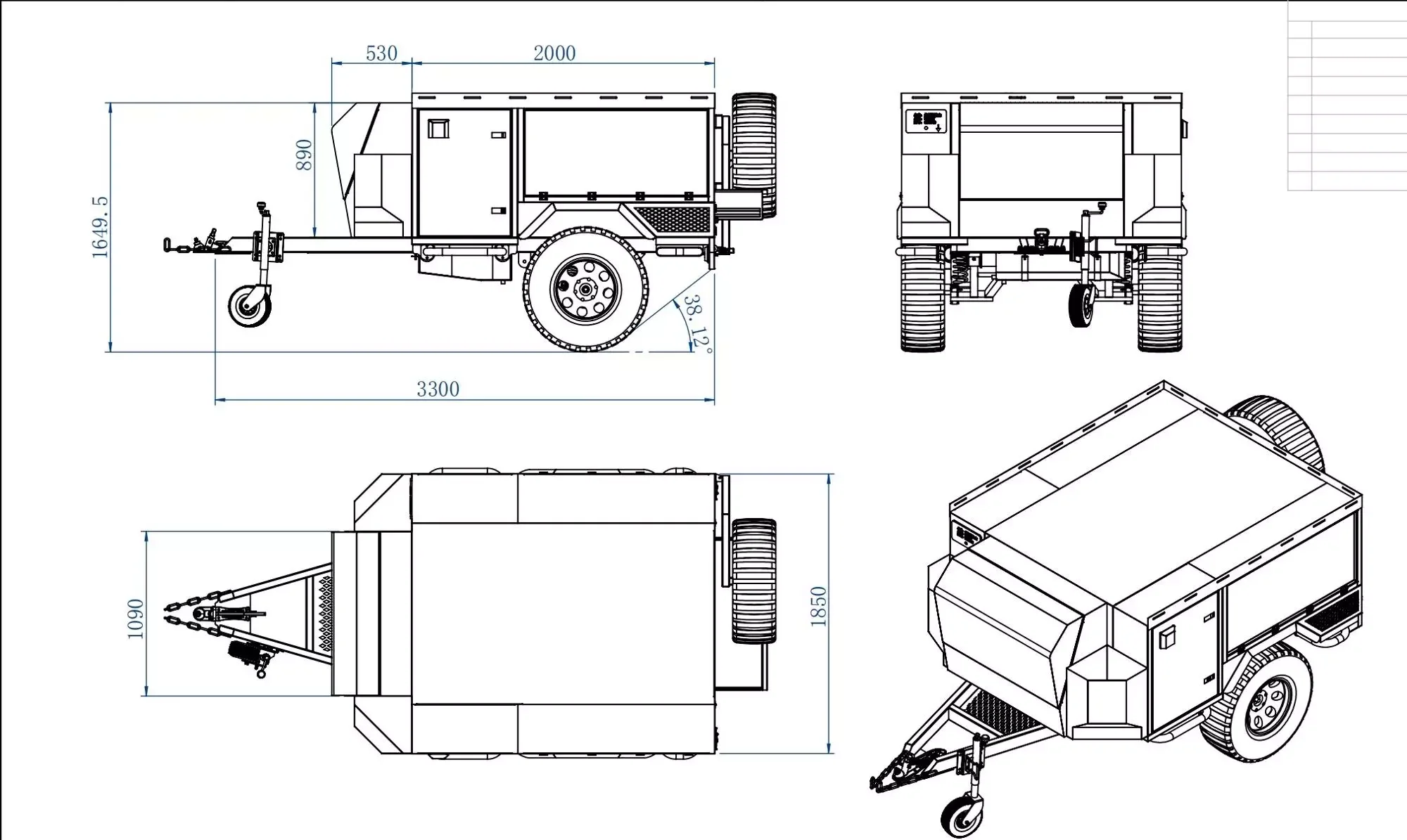 Ecocampor Forward Folding Camping Trailer - Offroad Mini Camper