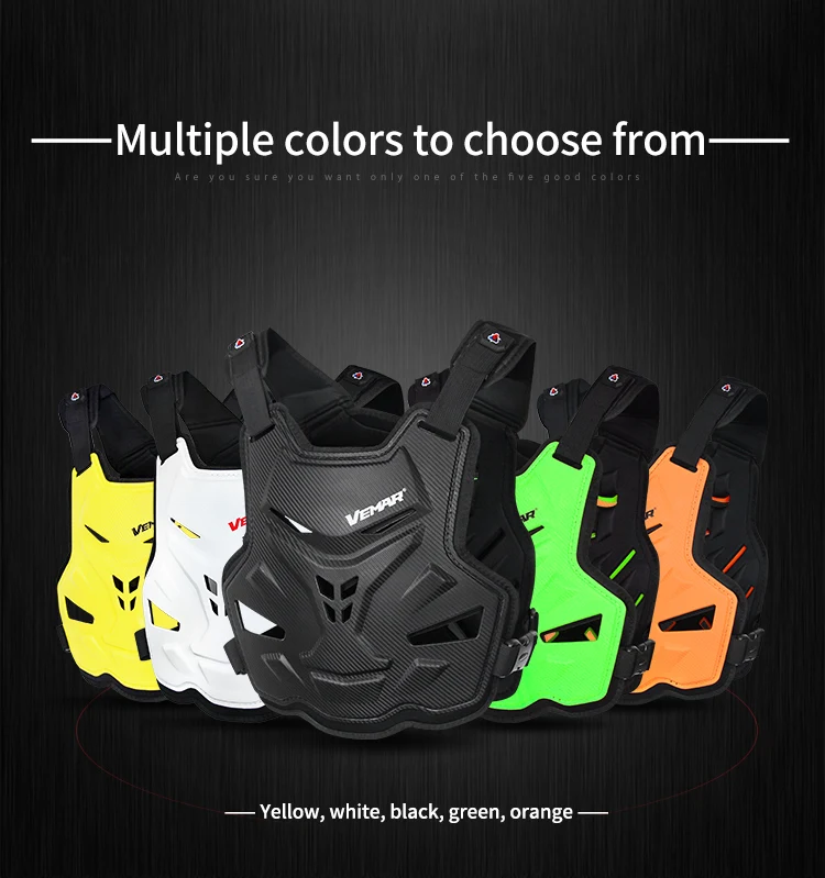 Vemar Motorcycle Armor Jacket Vest Motocross Vest Back Chest Protector ...