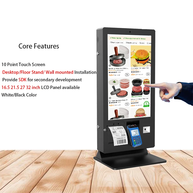 Self Service Payment Kiosk Interactive Automatic Touch Screen Kiosk ...