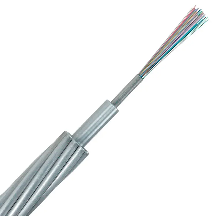 Over Head Optical Ground Wire OPGW AS Aluminum Tube 24 48 96 Core G655 ...