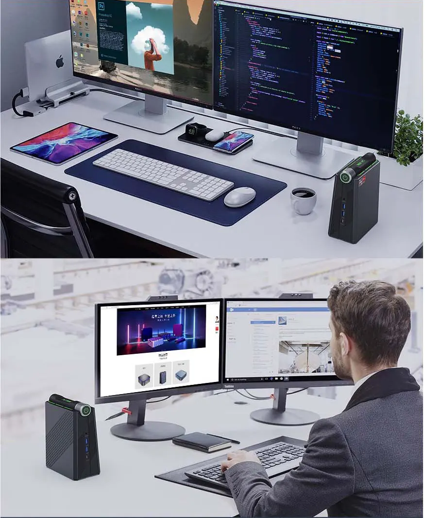 AM08PRO Gaming Mini PC - AMD Ryzen 7 7735HS up to 4.75ghz