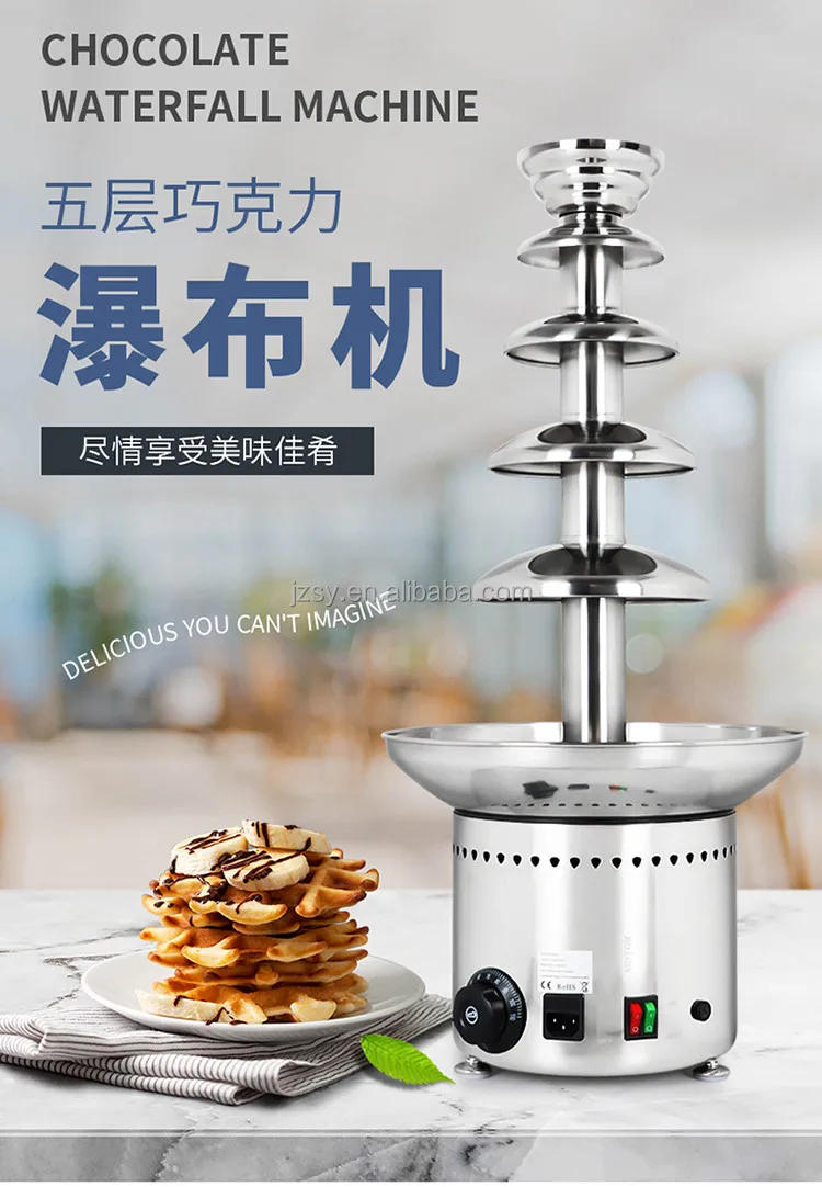 6 Layer Chocolate Fountain Machine Commercial Hot Pot Hotel Buffet ...