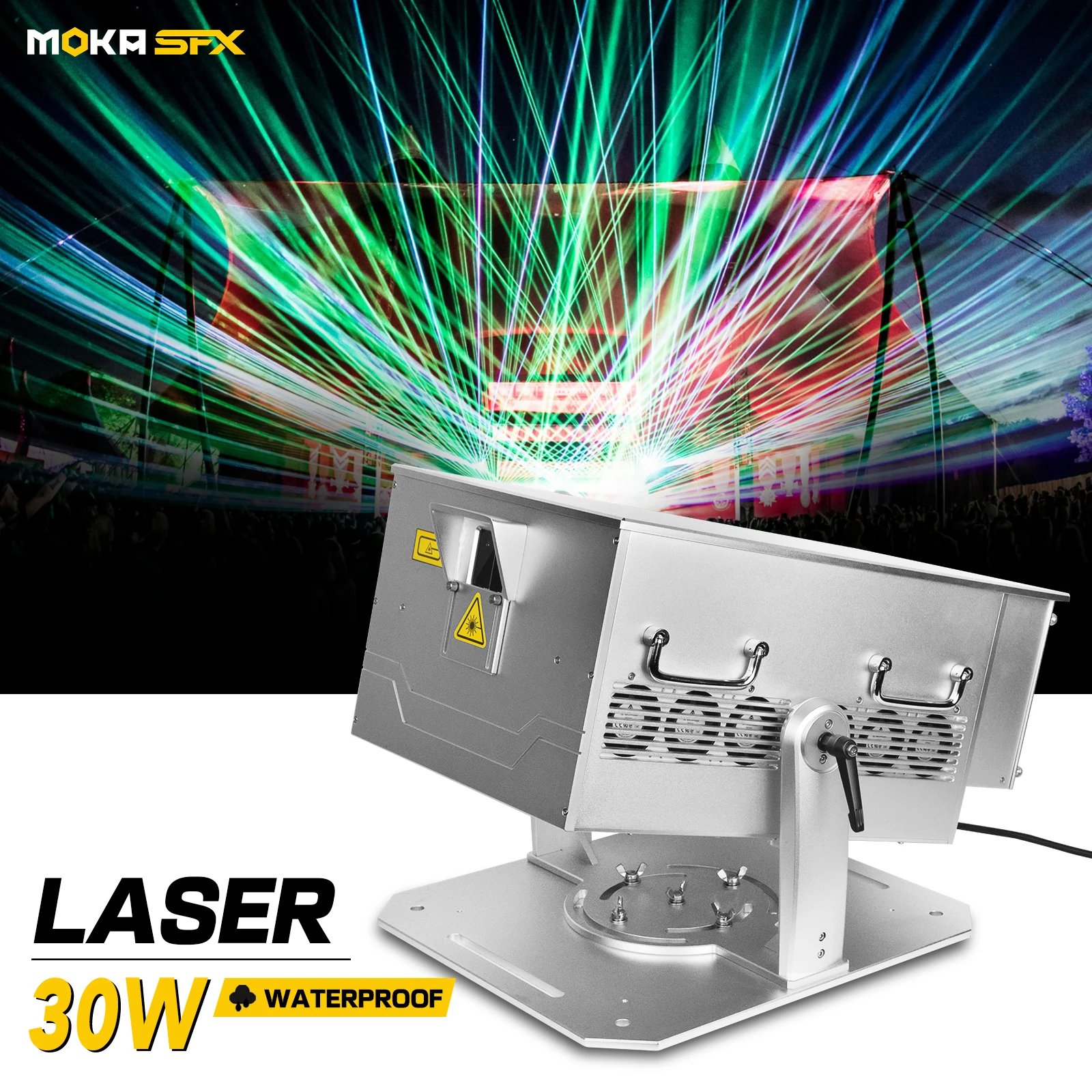 Moka Sfx Moq 1 Psc! Rgb Full Color 30w Outdoor Laser Light Projector ...