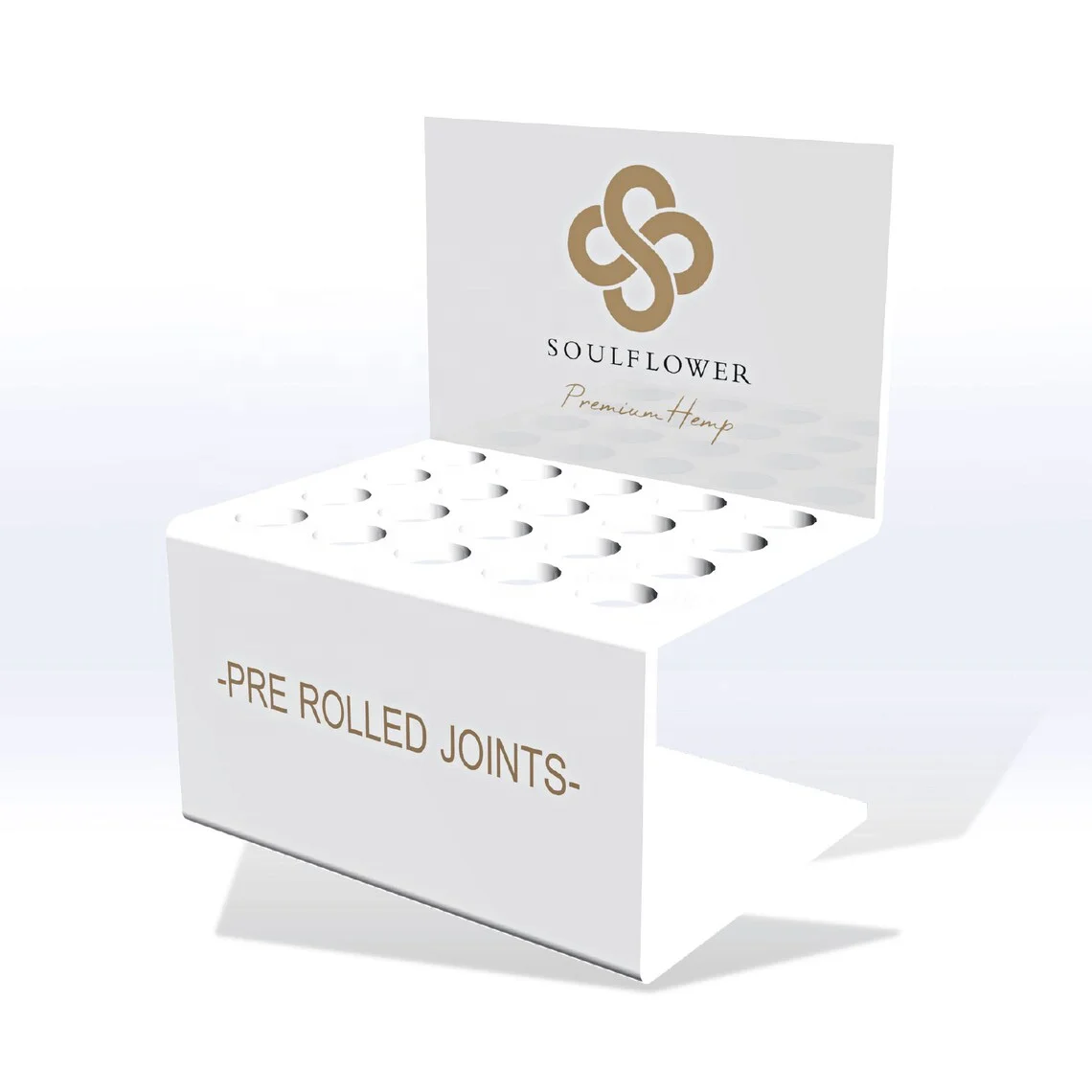 20-tube Preroll Showcase Display Acrylic Pre-roll Display Acrylic Pop ...