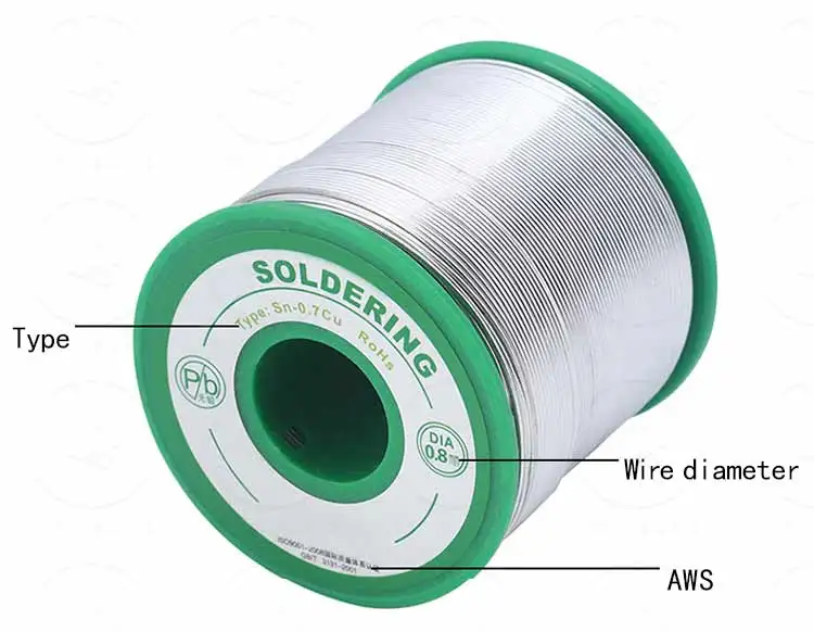 Solder Lead Free Tin Wire Sn63/pb37 Electrical Solder Wire With Flux ...