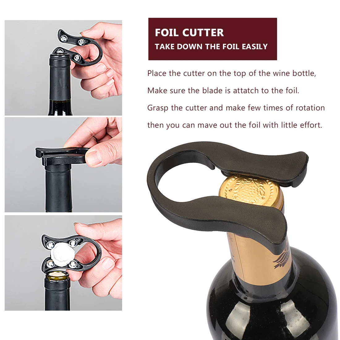 Forneed Wine Bunny Corkscrew Corkscrew Wine Corkscrew Set Black Wooden ...