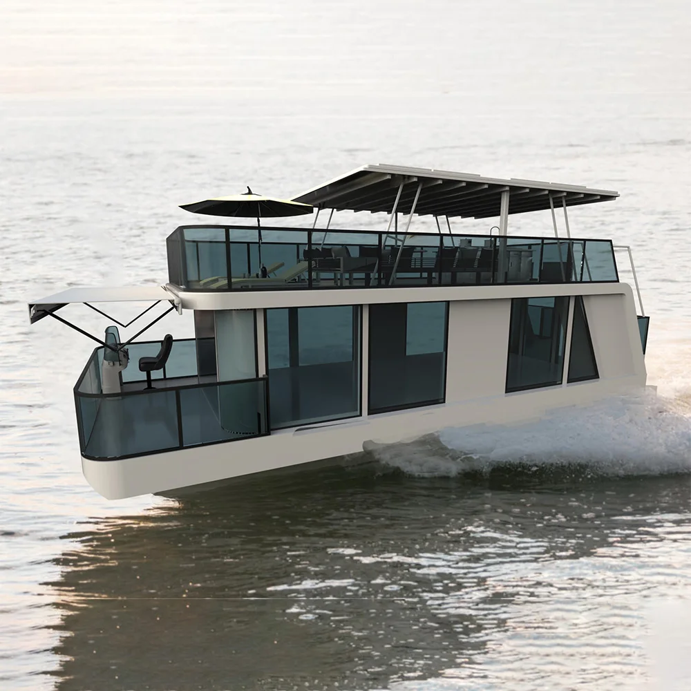 Allhouse Waterplay Crafts Houseboat House Boat Luxury Floating Prefab ...