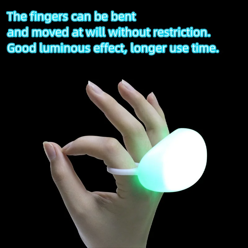 Concert Glow Hand Light 15 Colors LED Finger Ring Light Creative Party ...