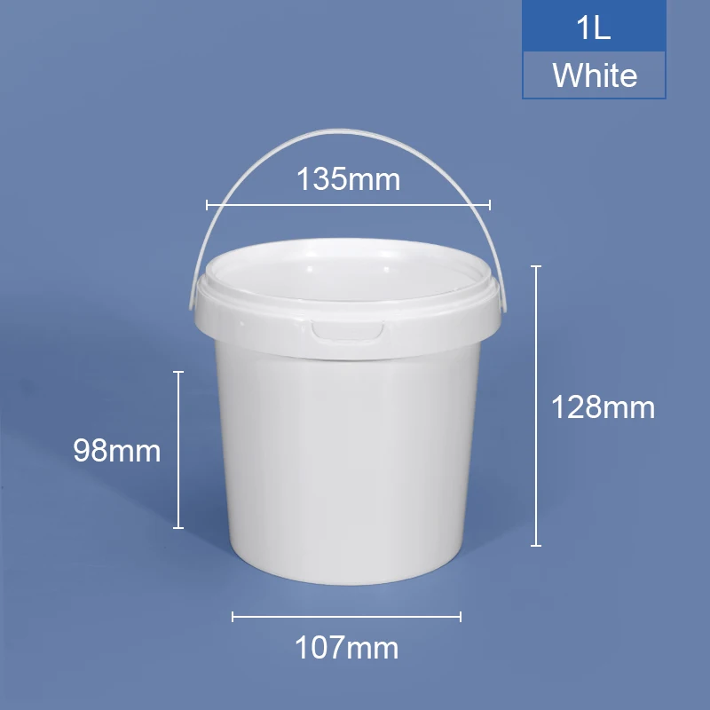 Wholesale Empty Plastic Buckets with Lids - 0.5L to 5L