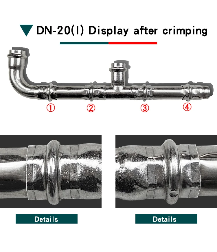 DY-1525F Hydraulic Pipe Press Tool - 9ton for Stainless Steel Pipes