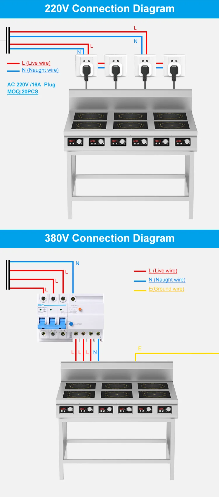 6 Burners Multi-function Induction Hob - Buy Induction Hob,Multi ...
