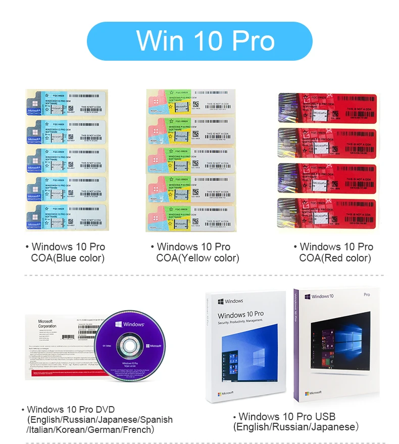 Windows 11 Professional Sticker 100% Activation Online Globally Blue ...