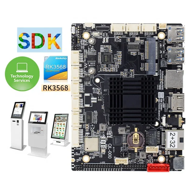 4k 8k Motherboards Hd Lvds Usb Edp Sd Sata For Self Ordering Payment Kiosk Arm Quad Core ...