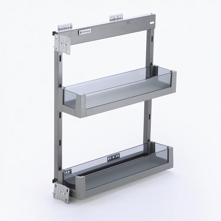 Custom Factory Kitchen Storage Pull Out Spice Drawer Side Mounted Soft ...