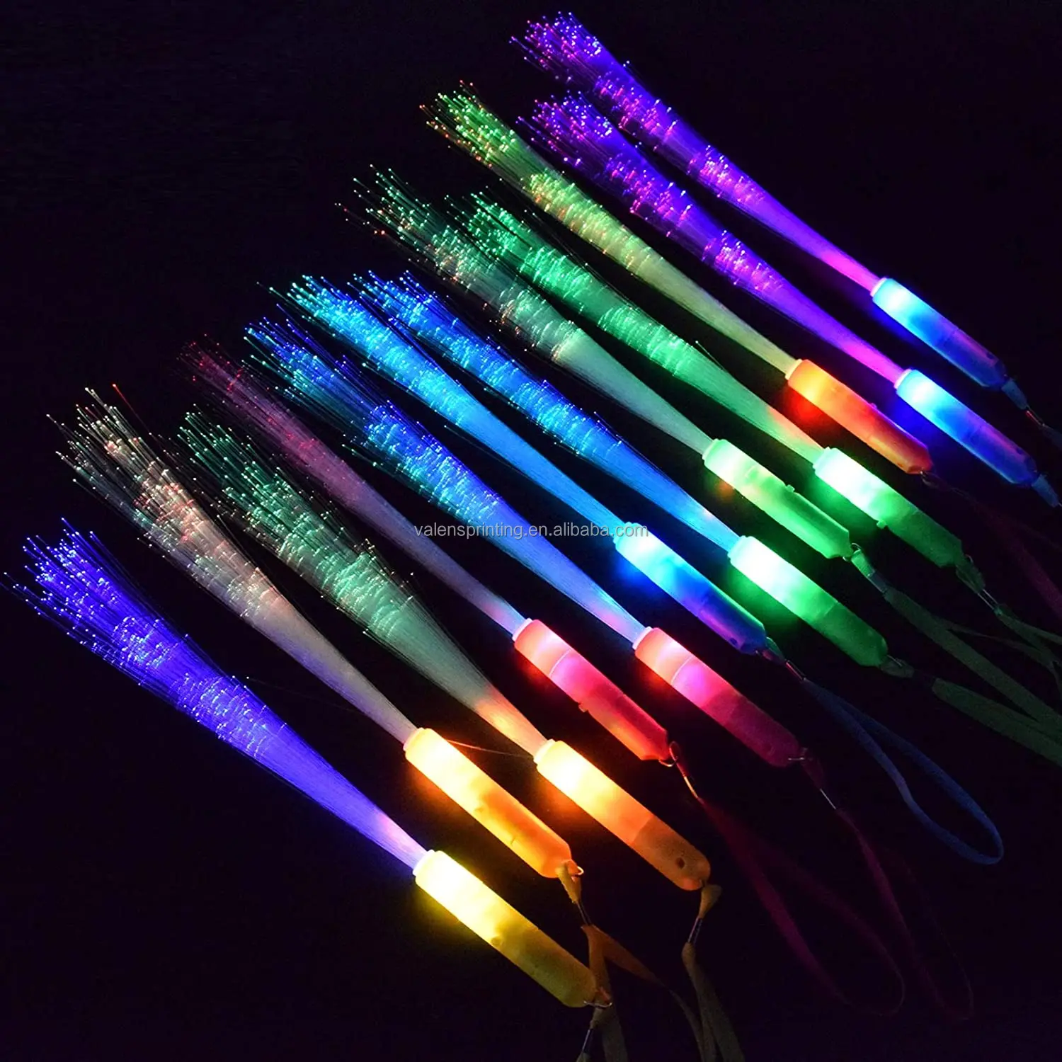 LED Glow Fiber Wand Stick Optic Wand Flashing for Party Favors