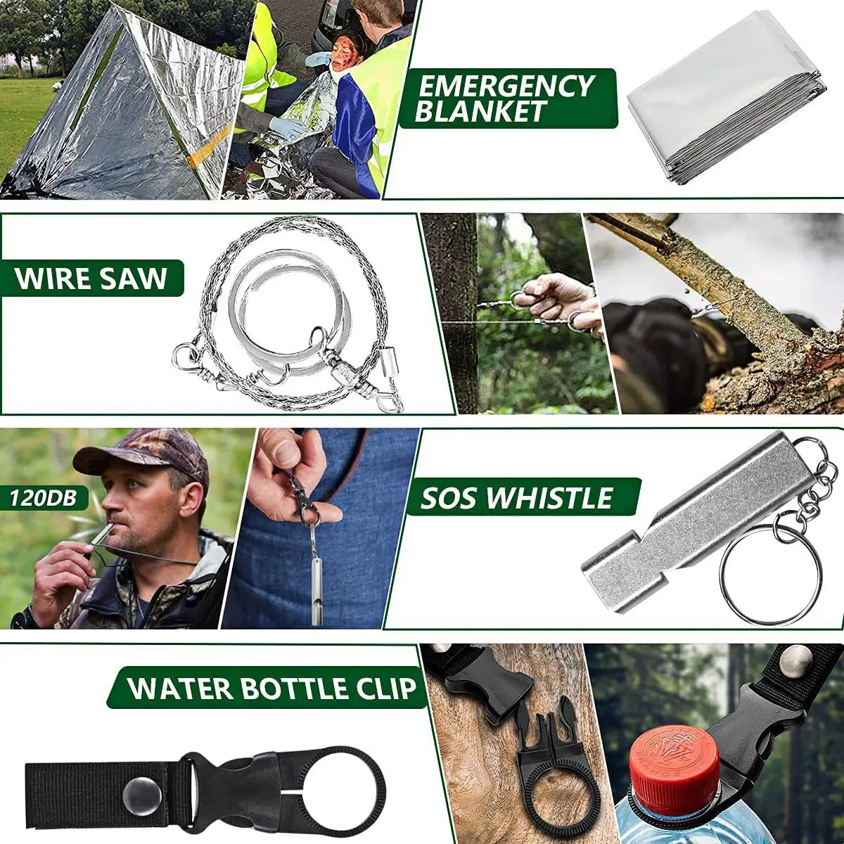 Emergency Tools - Ultimate Survival Kit for Outdoor Activities