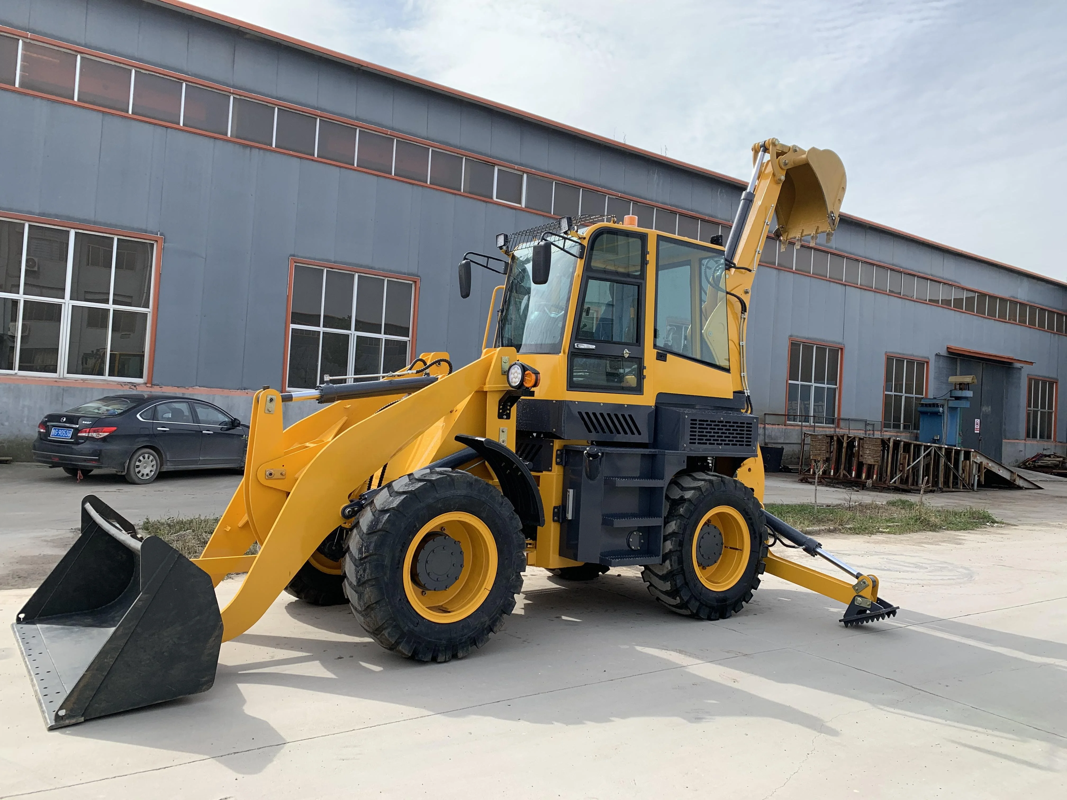 Mini Backhoes Loader 4X4 CE Epa Engine Mini Retroexcavadora Farm ...