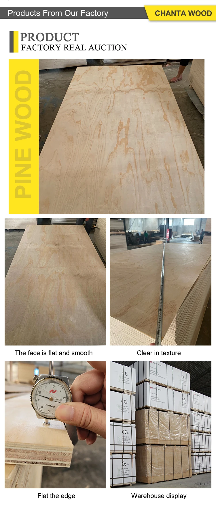 18mm Elliotis Ply 2440 X 1220 FSC Commercial Pine Plywood