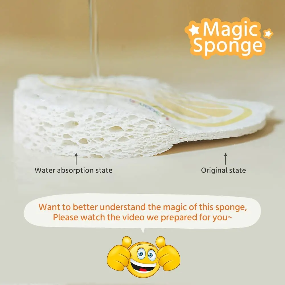 Magic Powerful Decontamination Dish Sponges For Kitchen - Buy Printed ...