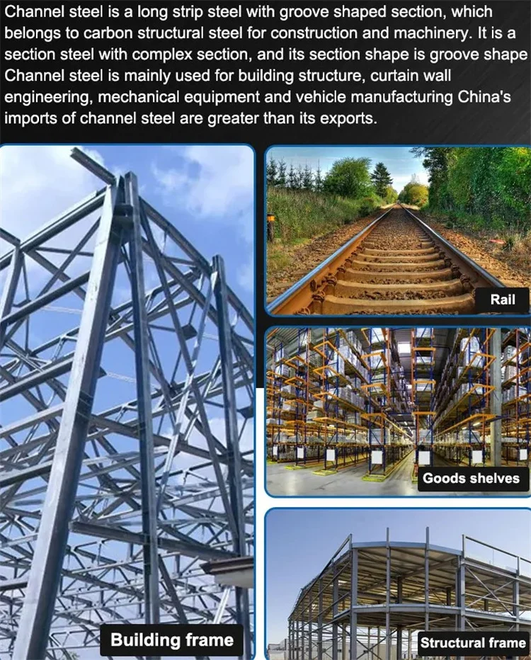 Customizable Size Upn80 Upn100 Upn120 Structural Steel C Channel Steel ...