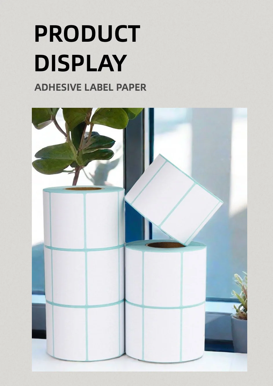 Thermal Sticker Label Direct Labels Custom 60x40 Self Adhesive Barcode ...