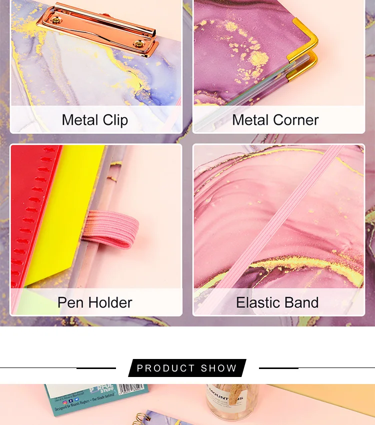 Custom Logo A4 Spiral File Folder With Pocket & Sticker Business ...