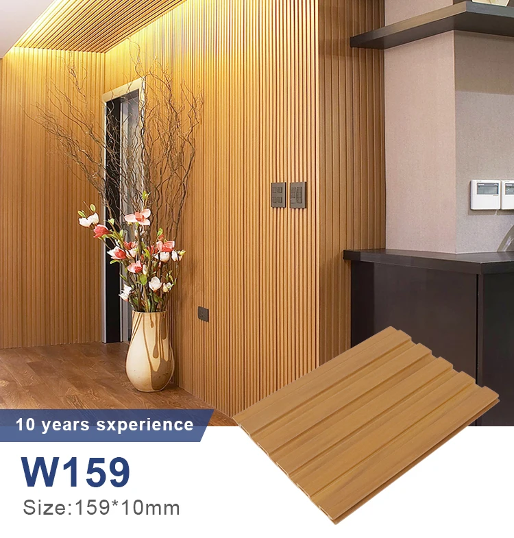 Modern Wood Fiber Pvc Composite Wpc Panel Interior Solid Colors Wall ...