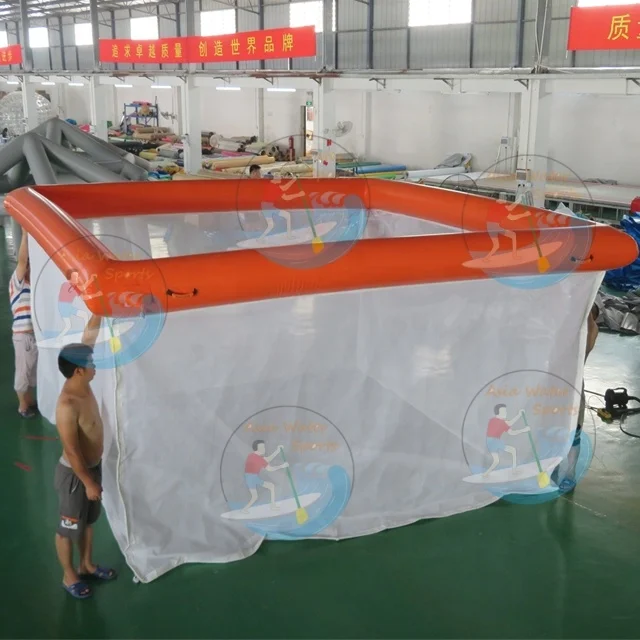 Inflatable Swimming Enclosure Portable Floating Pool Enclosure , Nettle ...
