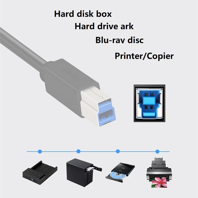 Pure Copper High-speed 3.0 Square Port Connection Printer Wire Usb ...