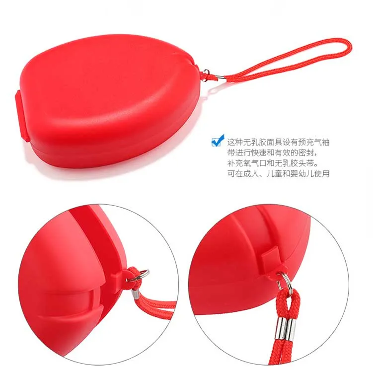 Disposable Cpr Face Mask One -way Valve with Hard case Faceshield ...