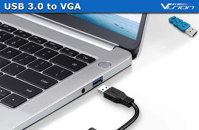 Usb To Vga Video Graphics Adapter Card For Multiple Displays Up To ...