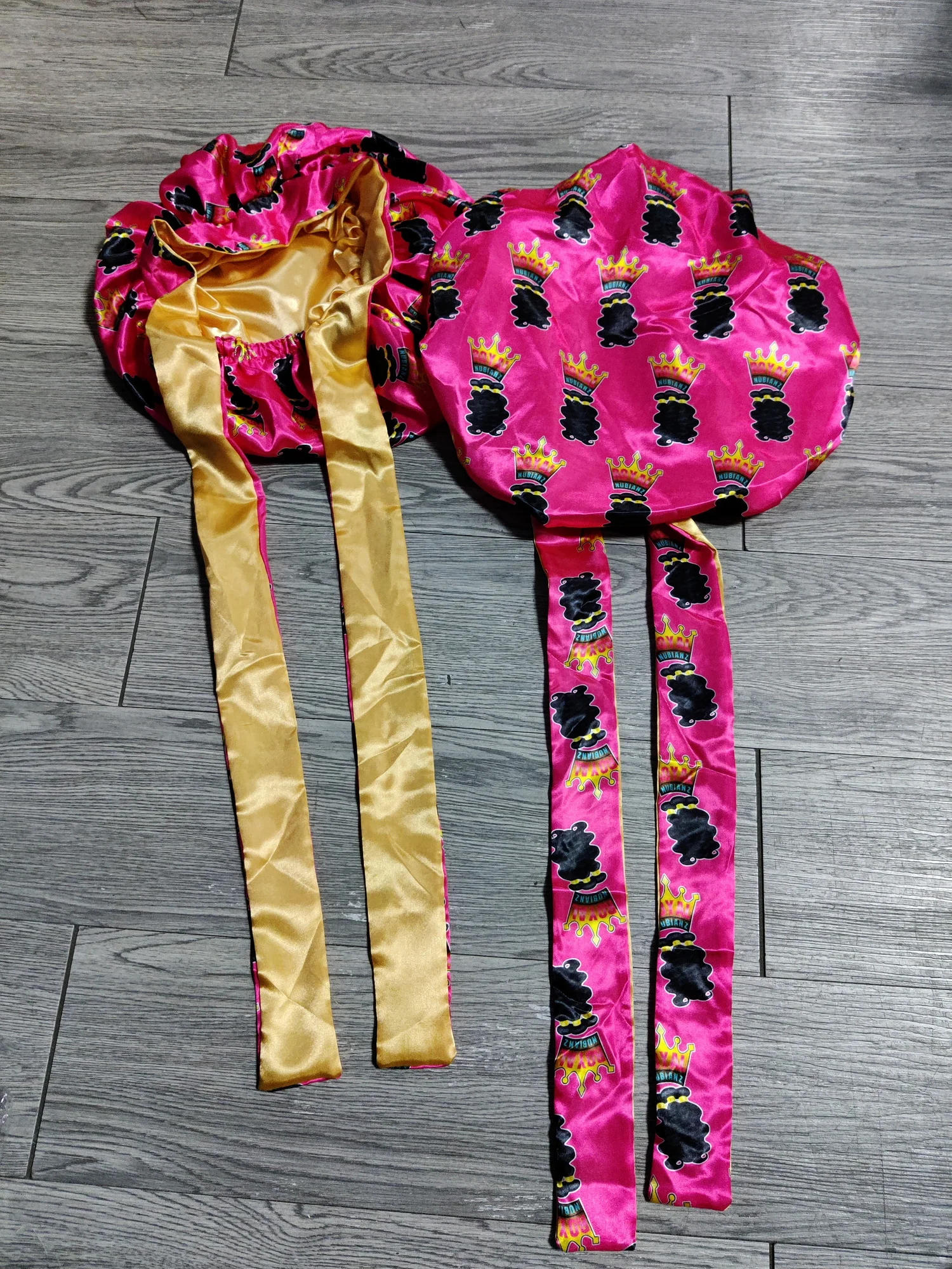 Tie Bow Bonnets Reversible Satin Bonnet Customized Hair Bonnets Custom ...