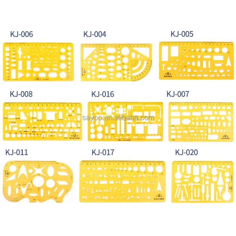Plastic Drawing Template Ruler - Precision and Customization