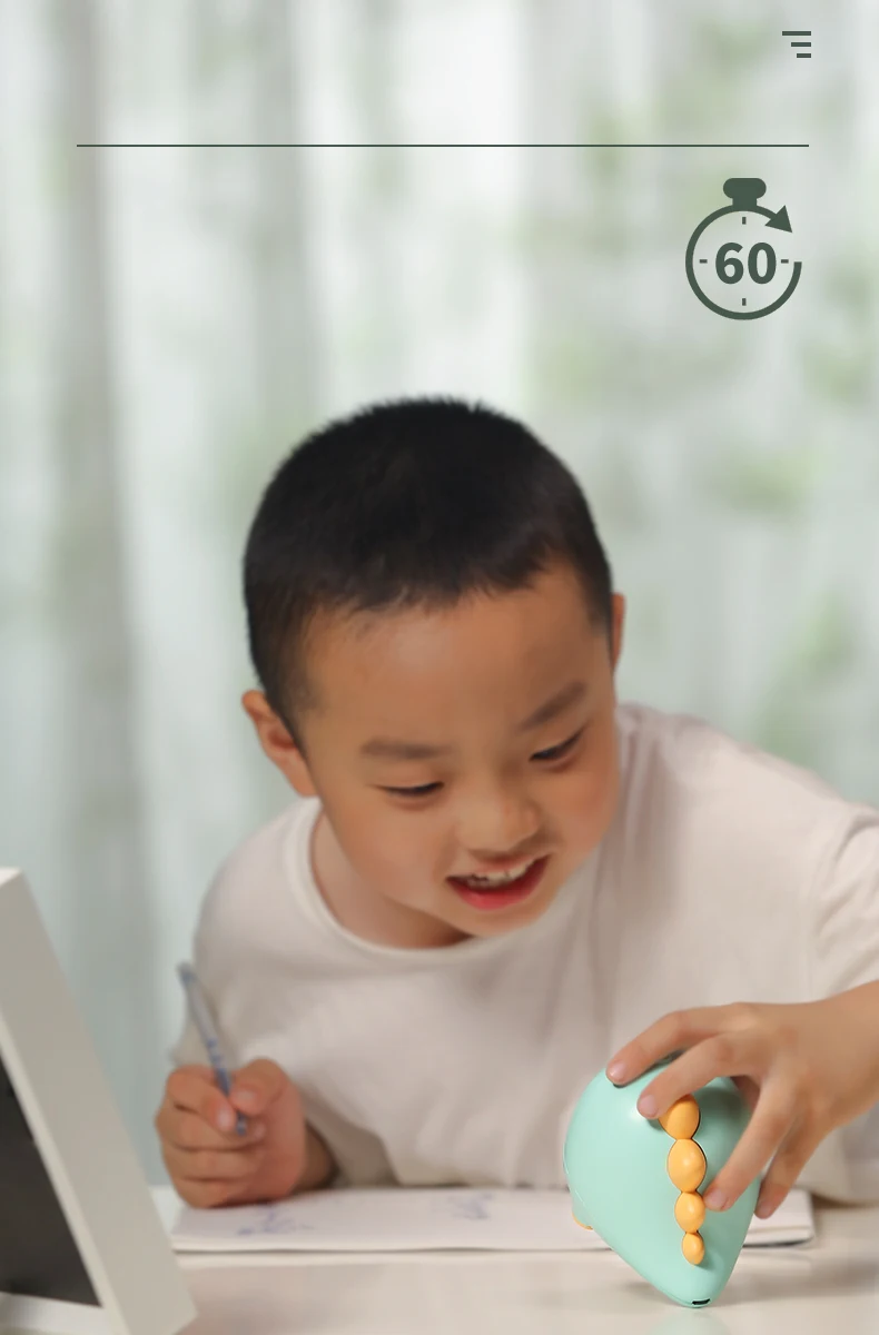 Cartoon Dinosaur Countdown Timer Alarm Clock With Usb Led