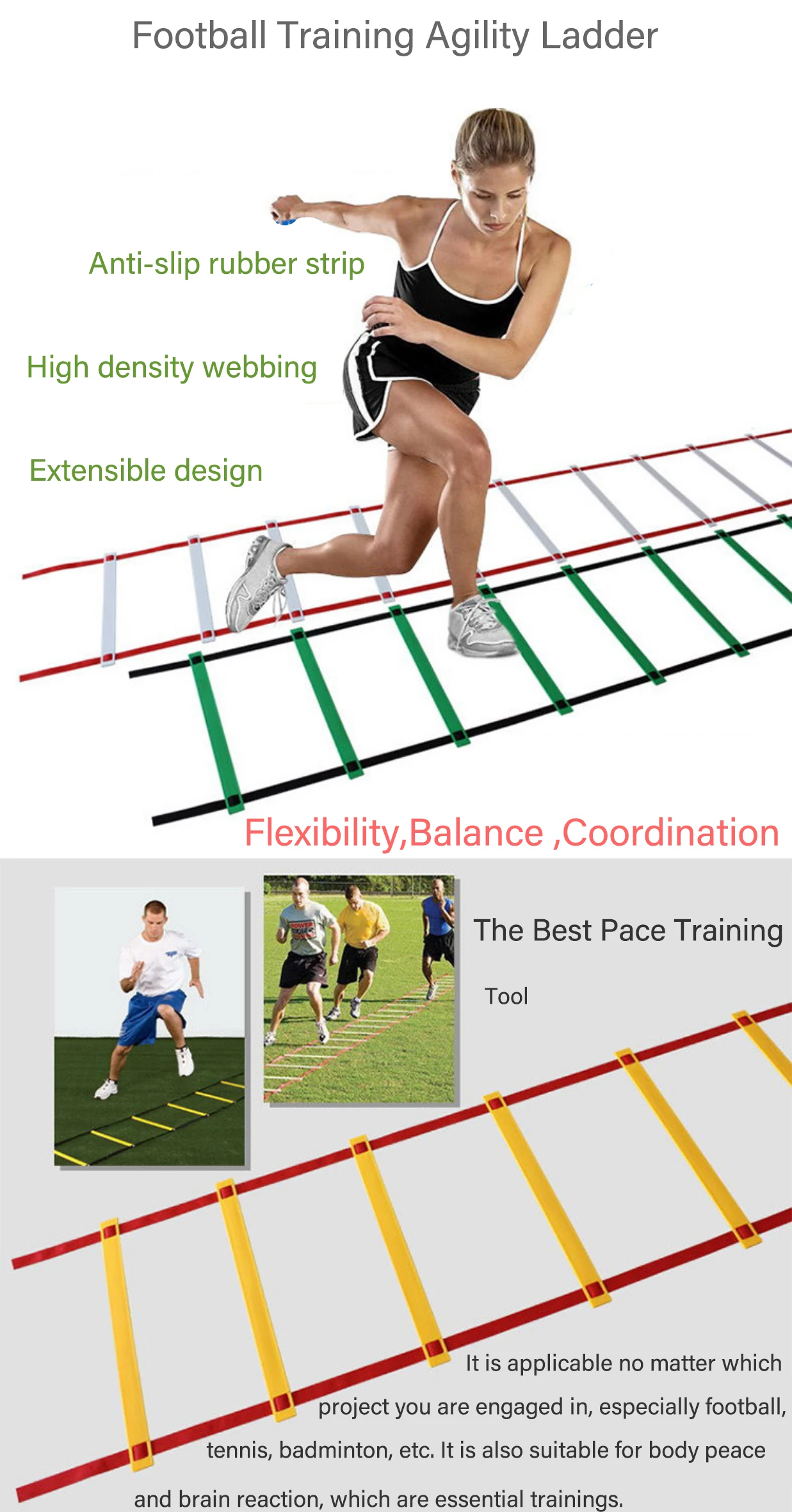 High Quality 2m 3m 4m 5m 6m 7m 8m 9m 10m Adjustable Training Speed ...