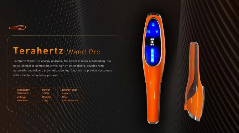 Terahertz Wand Pro Version With Black Suitcase Package Terahertz Blower Pro Red Orange Color ...