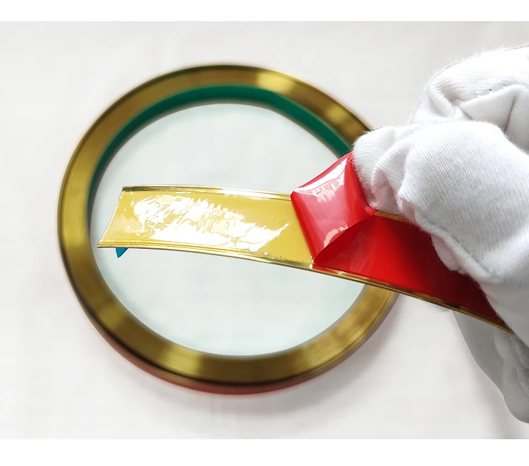 Custom Metallic Brushed Golden Decorative Glue For Pvc Edging Banding ...