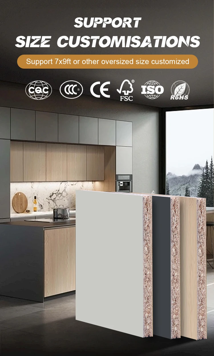 Wood Veneer 18mm Melamine Mdf Board Melamine Board Furniture Wardrobe ...