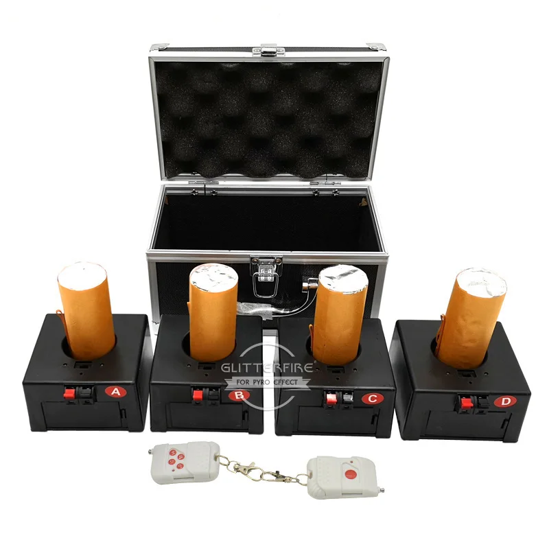 4 Cues Cold Flame Pyrotechnic Firing Device for Events