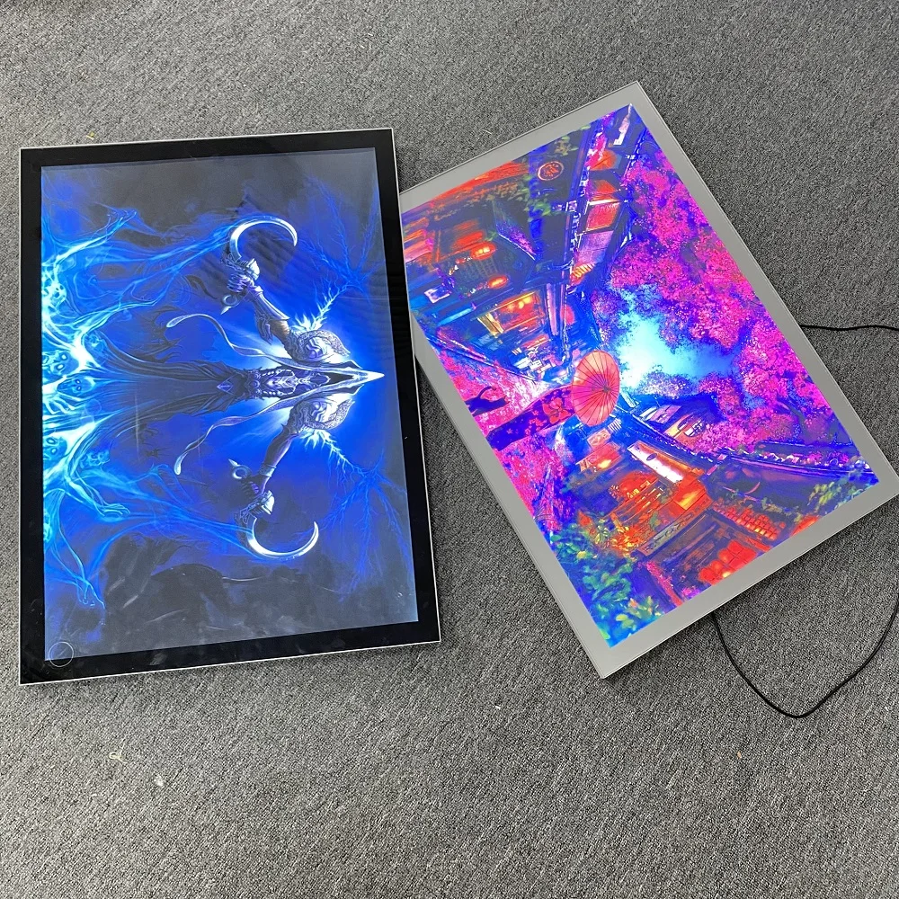 Indoor Advertising Led Light Up Lightbox Film Led Sign Home Theater ...