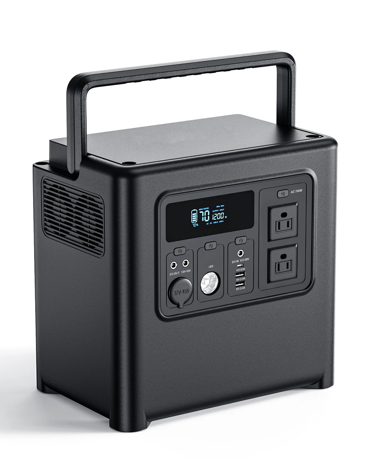 Portable Charger Station Each Power Bank Black Indoor 700w 150w 500 ...