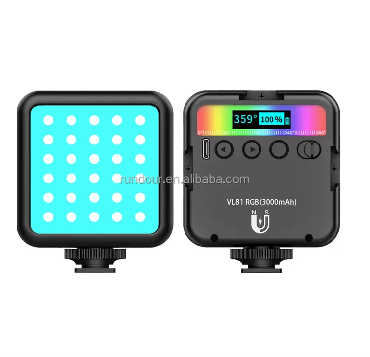 Rgb Photography Led Panel Fill Light Lamp Vl81 Pocket Selfie Lights ...