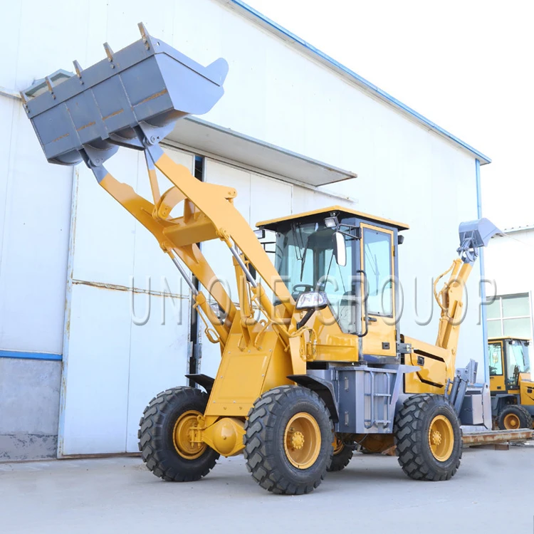 Cheap Compact Tractor Backhoe Loader Diesel Mini Retroexcavadora 4x4 ...