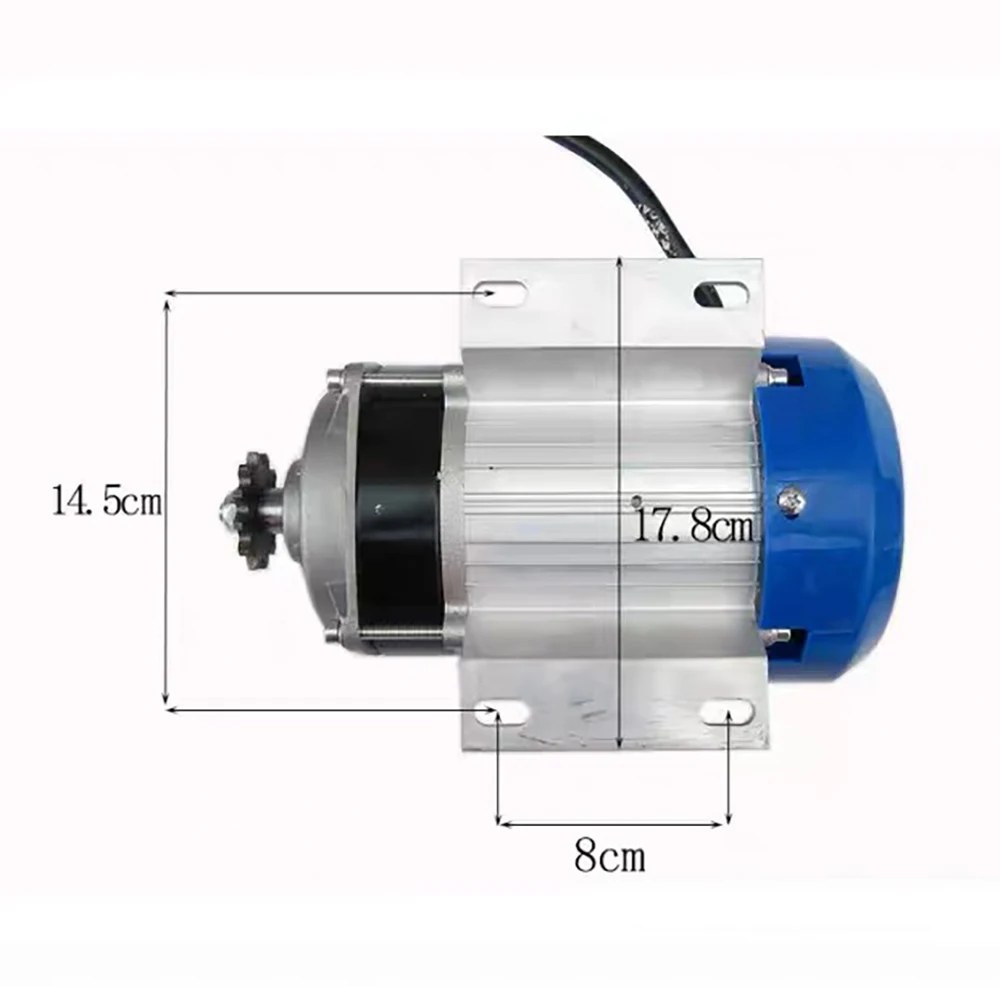 48V 60V Electric Tricycle Gear Brushless Motor Kit - 1000W