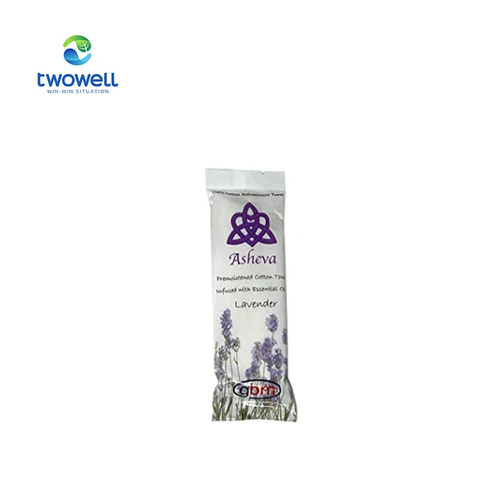 8" X 9" Individually Wrapped Moist Cotton Hot/cold Refreshment Towel ...