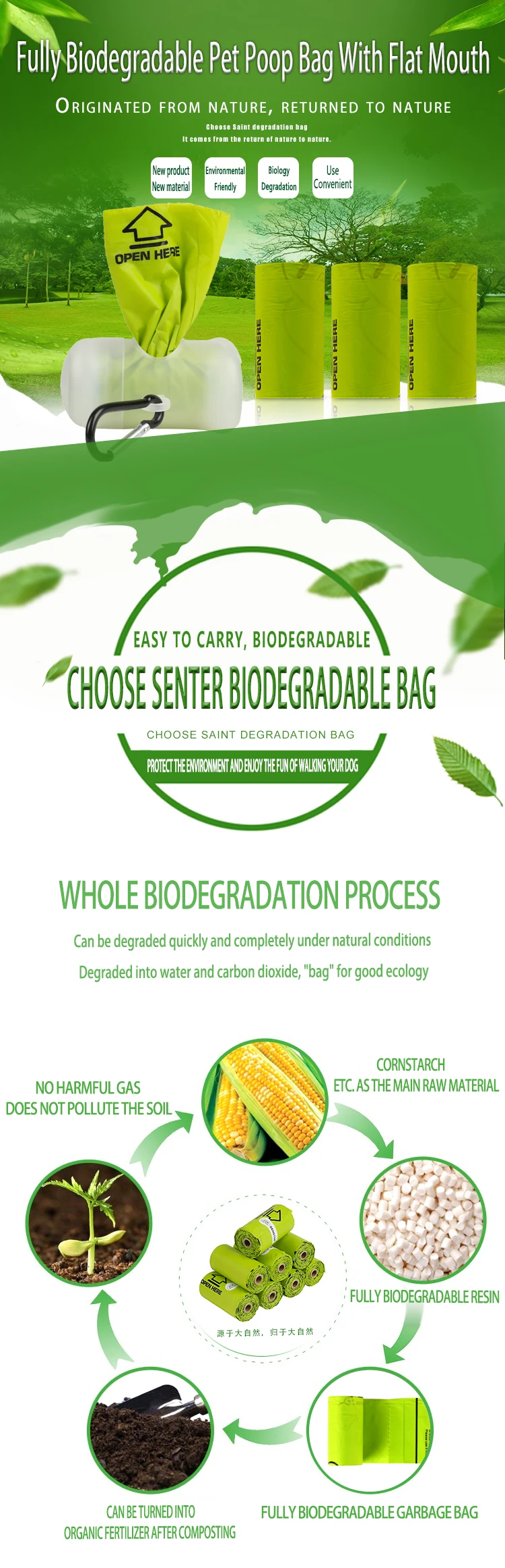 Biodegradable Compostable Corn Starch Disposable Scented Unscented ...