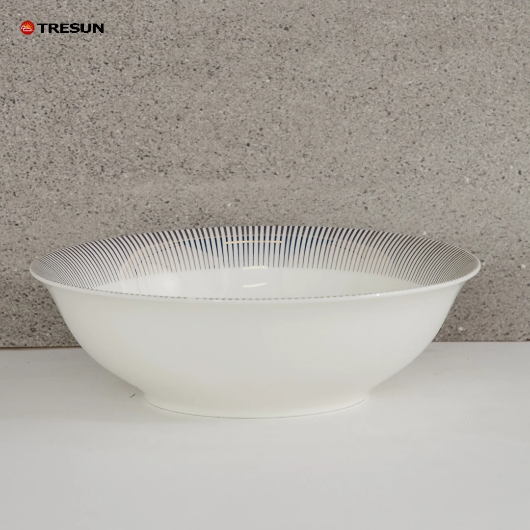 Collection European Style Royal Luxury White Decal Tangshan Chip Resistant China Tableware Fine ...