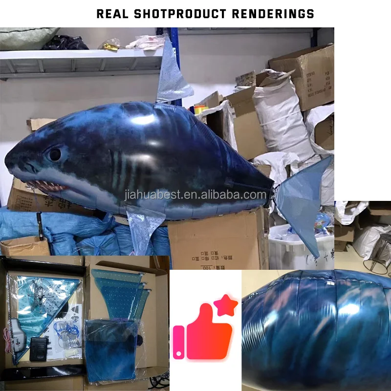 Aijh RC Shark Toys - Fly Air Balloons Clown Fish Helium