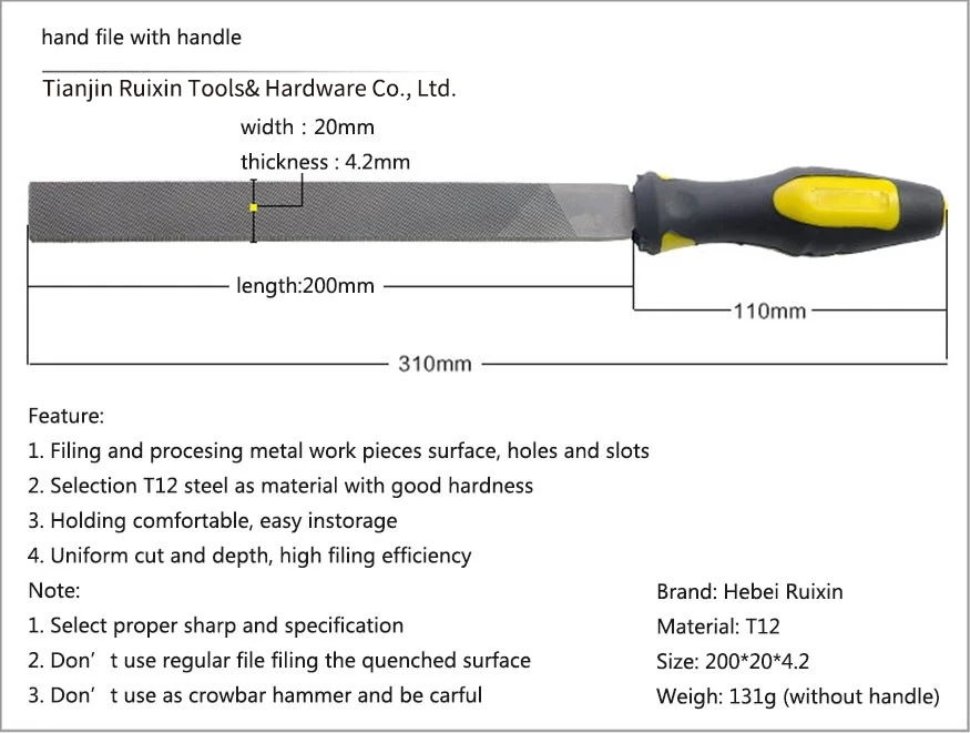 Different Types Sizes High Carbon T12 Material Steel File Rasp Hand ...