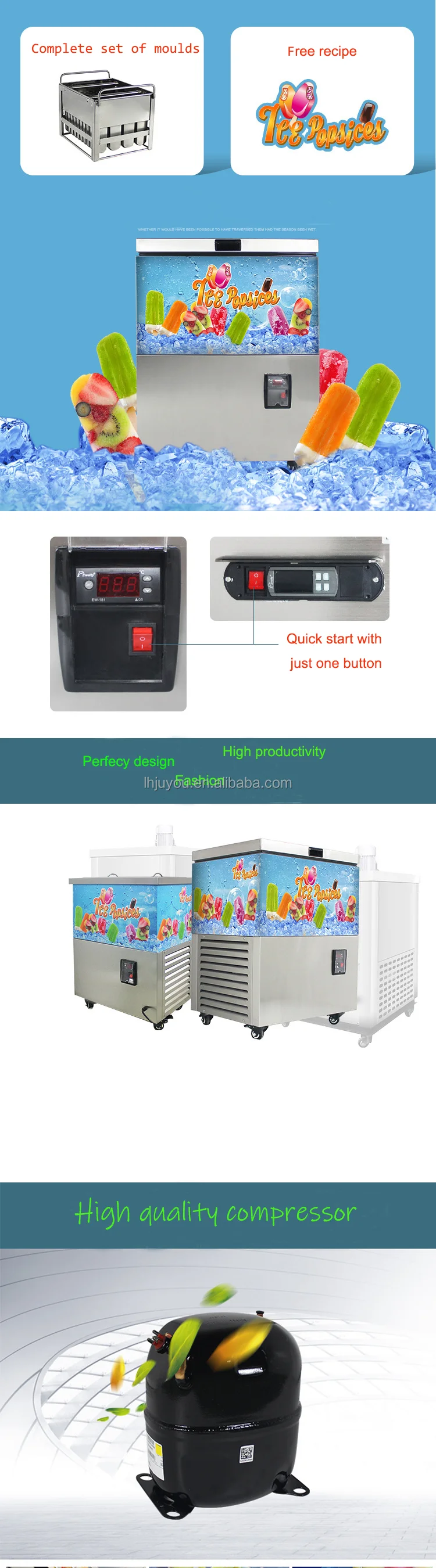 High Quality Commercial Automatic Popsicle Molding Machine